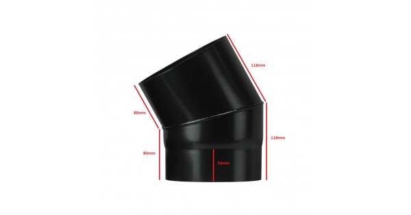 30 degree bend 5" (125mm) flue pipe