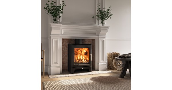 Hampton 5 XL Defra Approved - 5kw Wood Burning Stove, 7 Year Guarantee ...
