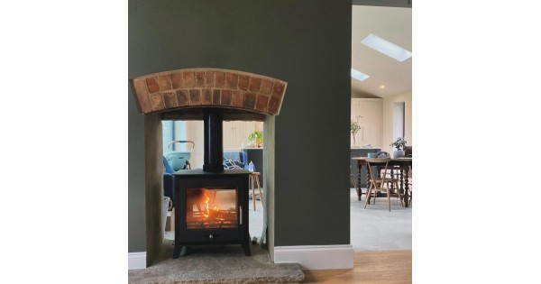 12-14kw Ottawa Clean Burn Contemporary Wood Burning Multi Fuel Stove