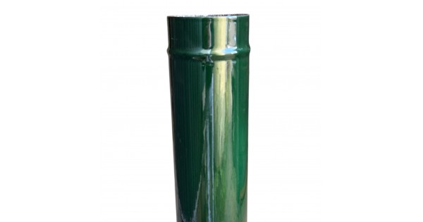 1000mm, 1 Meter length of emerald flue pipe, Enamelled, Pipes