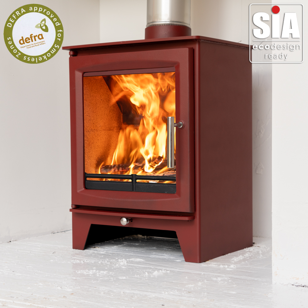 Hampton 5 XL Defra Approved - 5kw Wood Burning Stove, 7 Year Guarantee ...